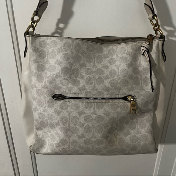 Coach | Bags | Coach Cream Shoulder Bag | Poshmark